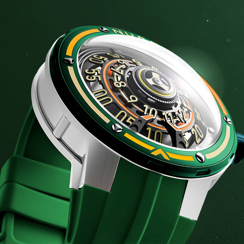 Orbiter Automatic Limited Edition Green / Silicone Strap | Green Dial ...