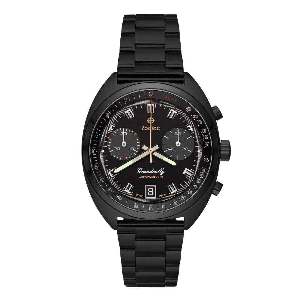 Chrono Quartz Black - Watch Gang