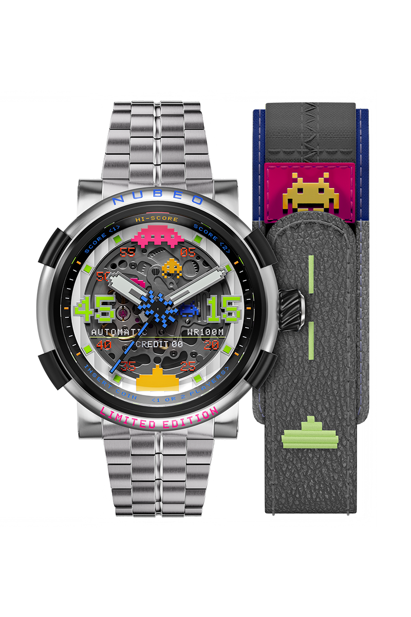 Orion Automatic Space Invaders Limited Edition Silver / Stainless Stee ...