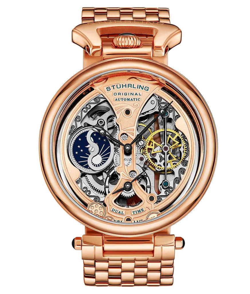 Emperor's Grandeur 4003 Dual Time Automatic 46mm Skeleton - Watch Gang